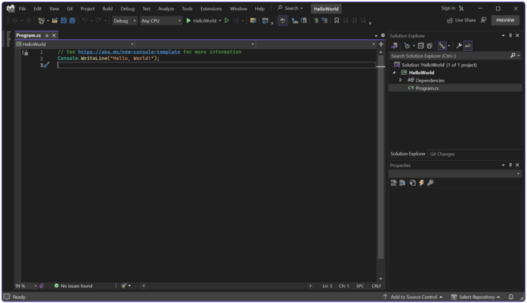 Microsoft Visual Studio At First Glance - Tutorial