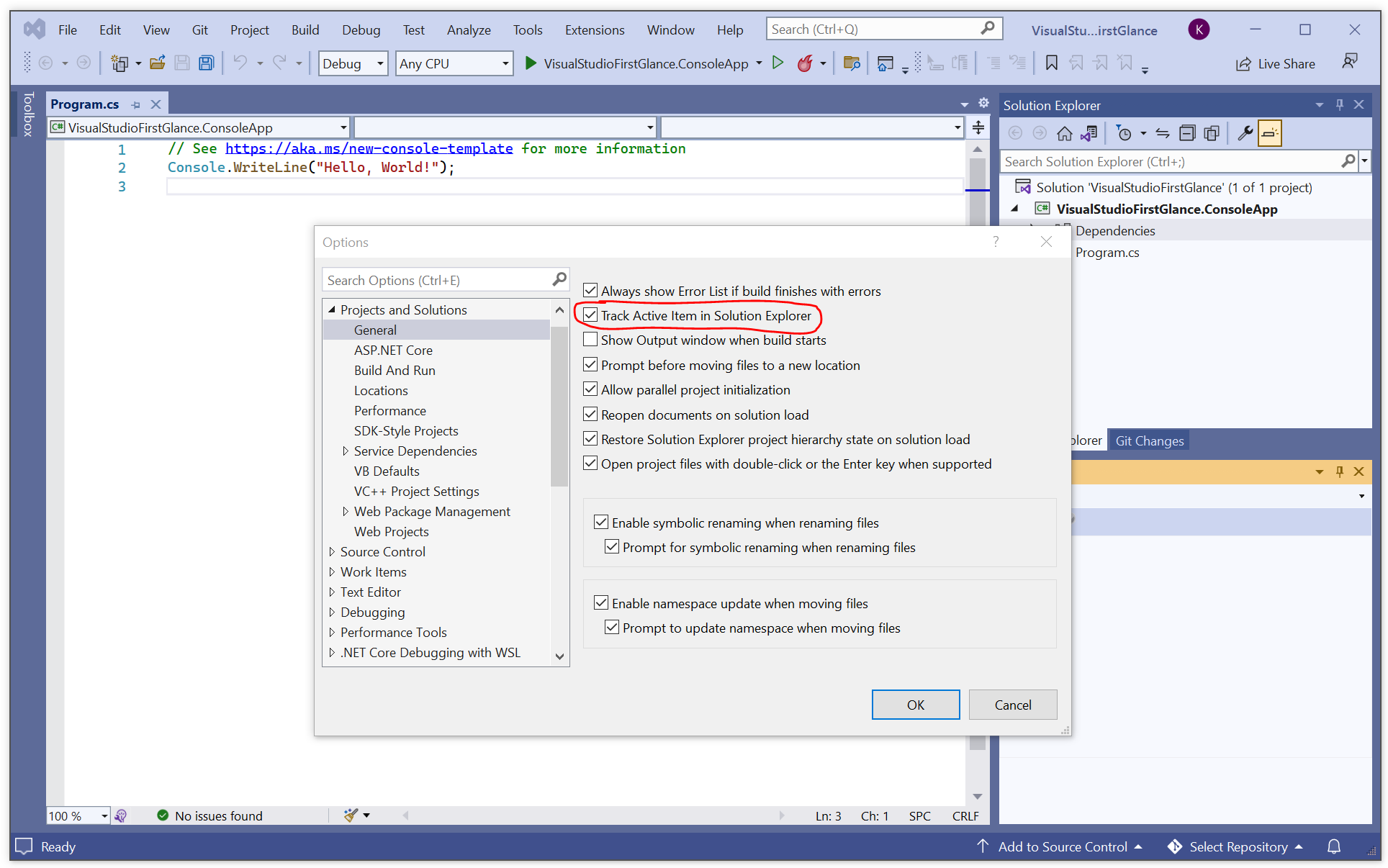 Tutorial: Microsoft Visual Studio for beginners