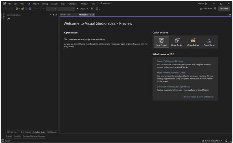 Microsoft Visual Studio At First Glance - Tutorial