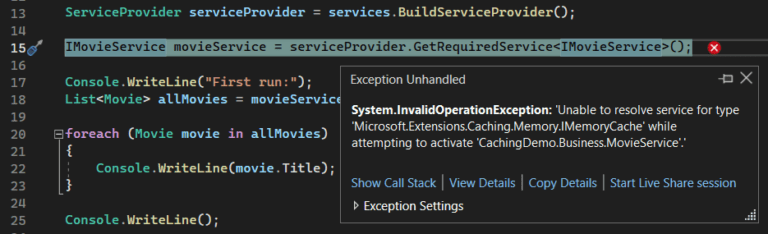 How to use caching in-memory caching with C# - Tutorial
