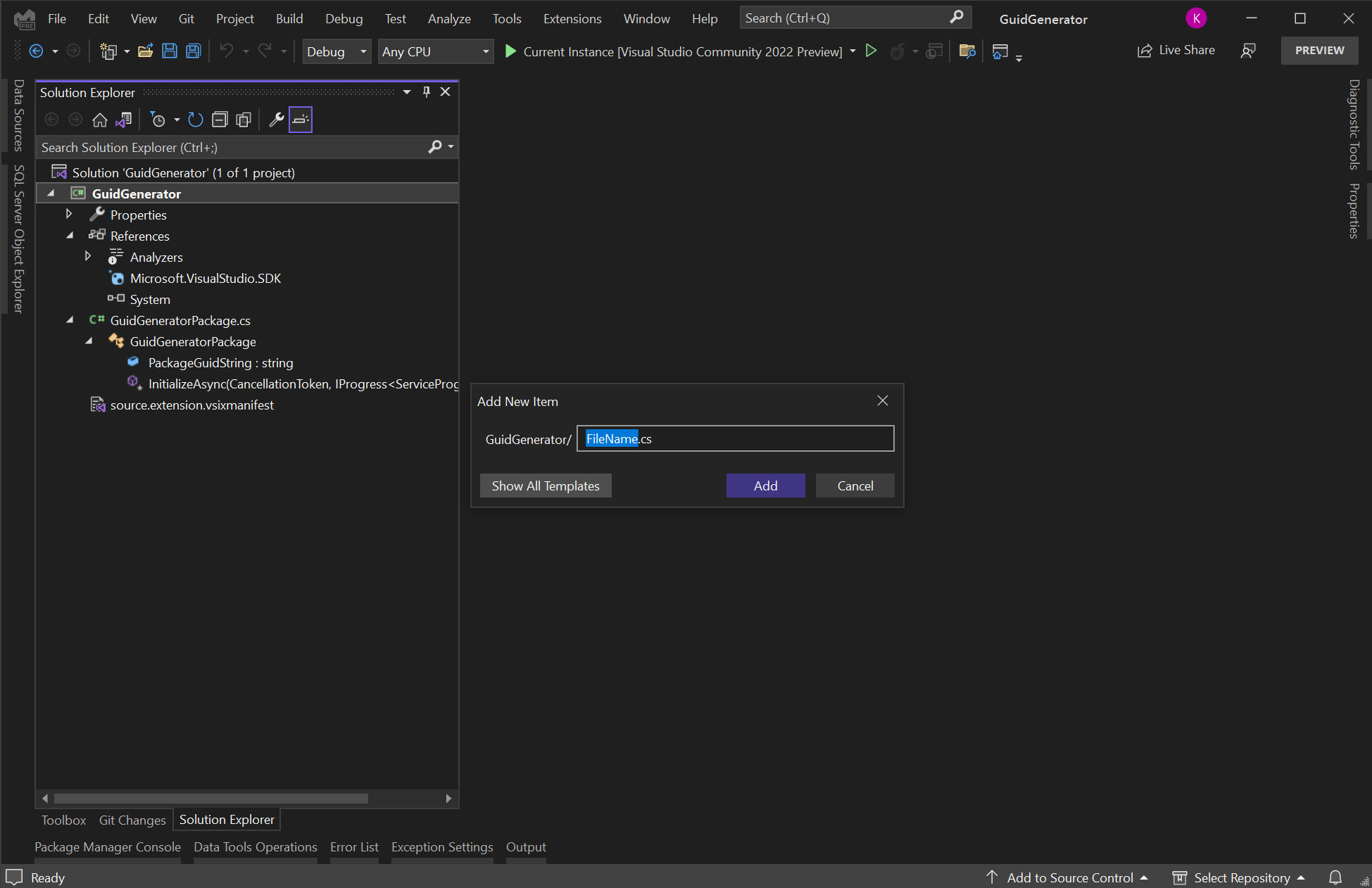 Visual Studio - Kens Learning Curve