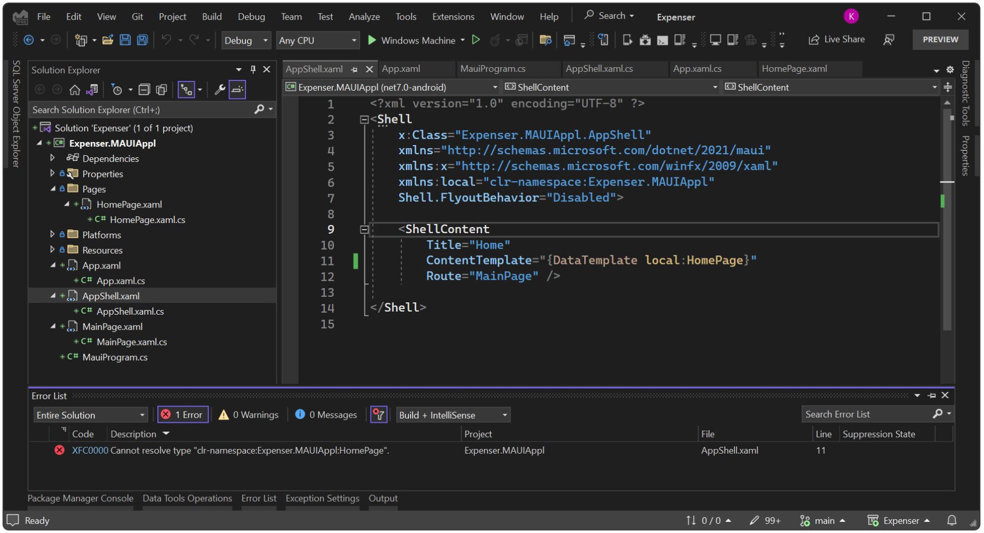 MAUI Part 2: A New Page And Basic Styling