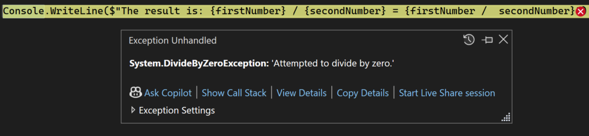 Exception Handling In C# - Tutorial - Kens Learning Curve