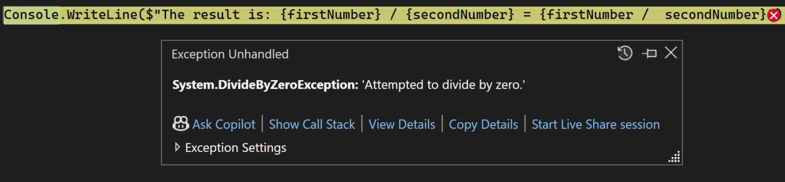 Exception Handling In C# - Tutorial - Kens Learning Curve